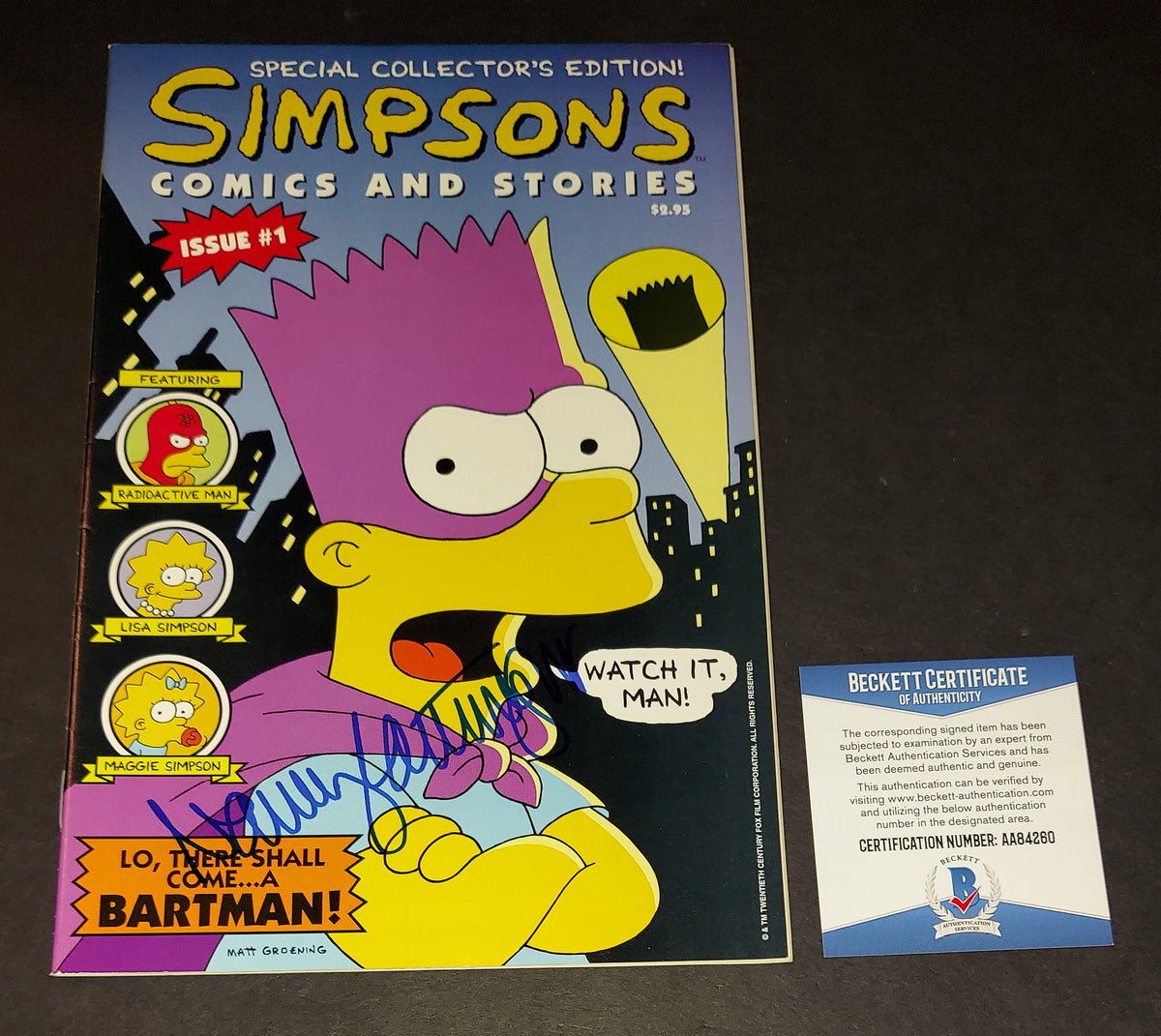 Nancy Cartwright autographed Bartman comic Beckett COA – AZ Autographs ...